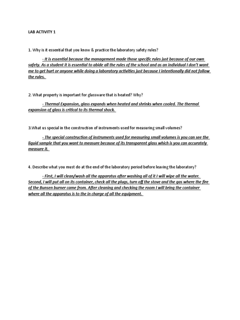 Lab Acitivity 1 | PDF