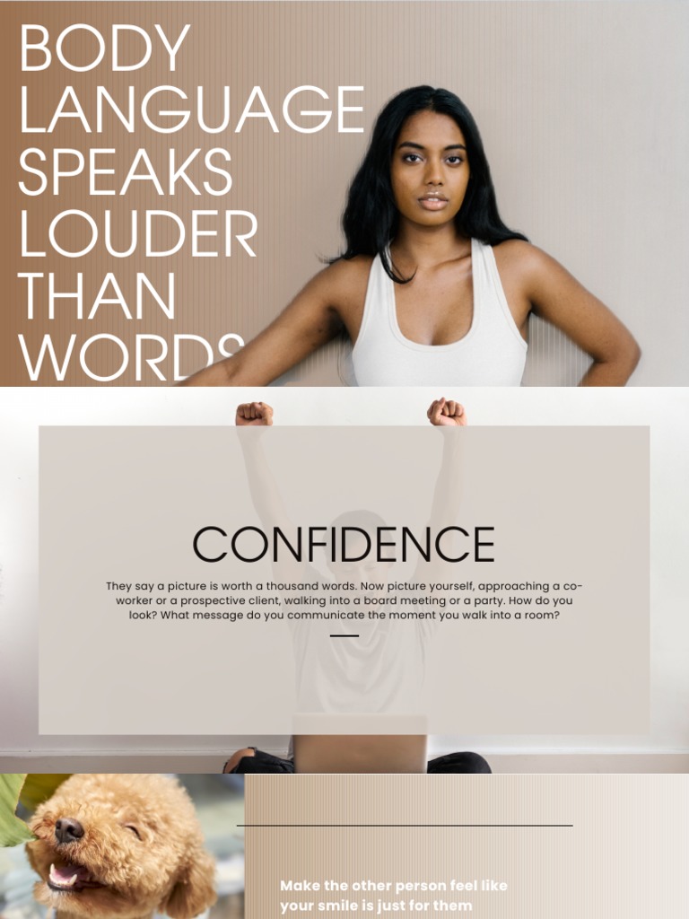 Body Language Speaks Louder Than Words. | PDF