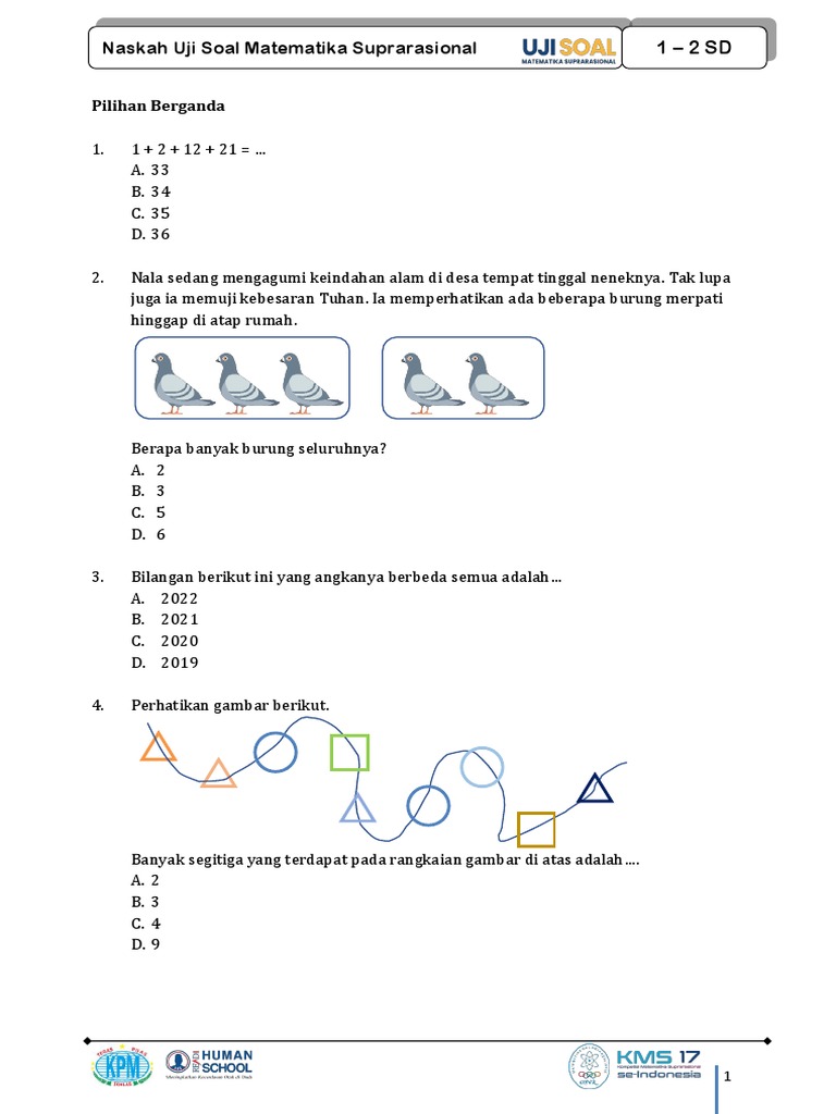 KMS.17-NS Uji Soal KMS Level 1-2 | PDF