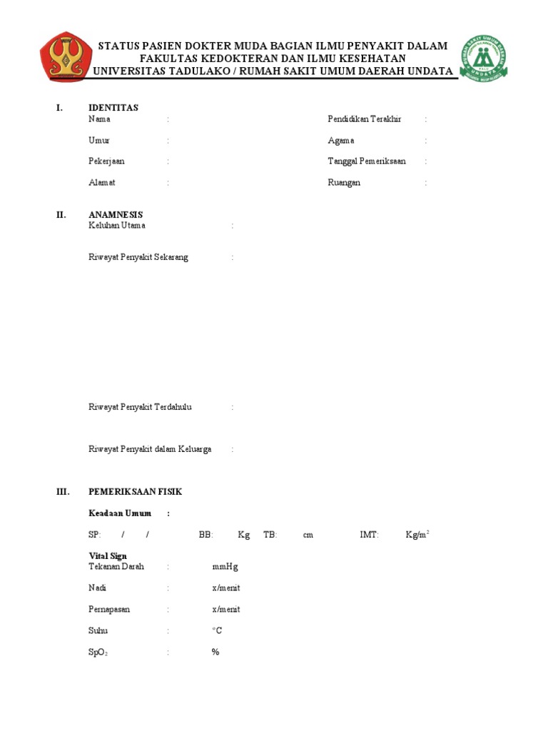 Status Pasien | PDF | Sains & Matematika