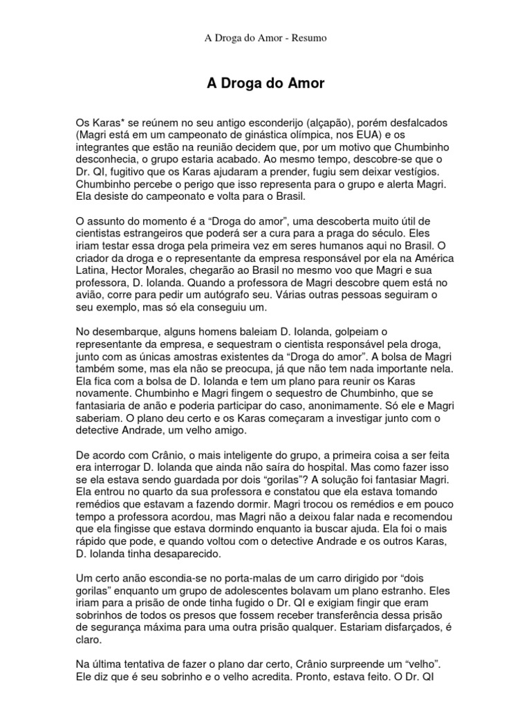 A Droga Do Amor | PDF | Quociente de inteligência | Brasil
