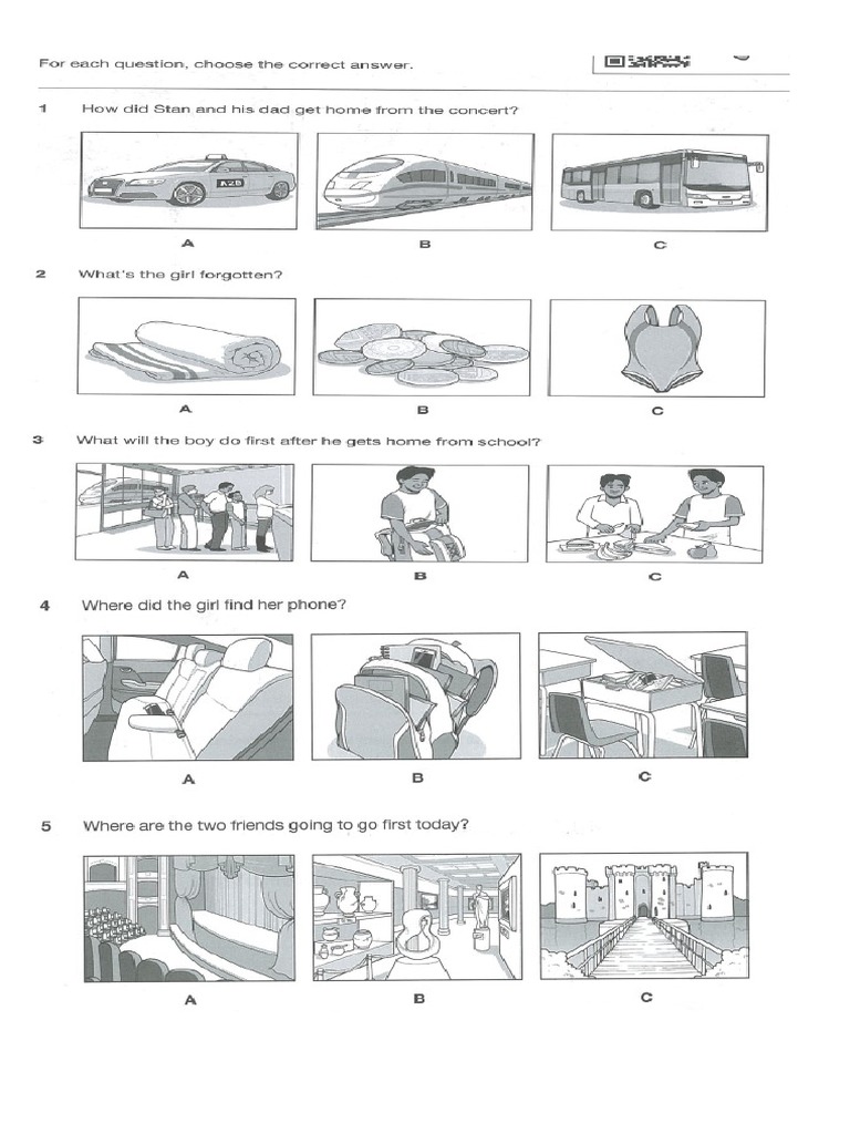 Listening Part 1 Test 1 | PDF Listening Part 1 Test 1 | PDF