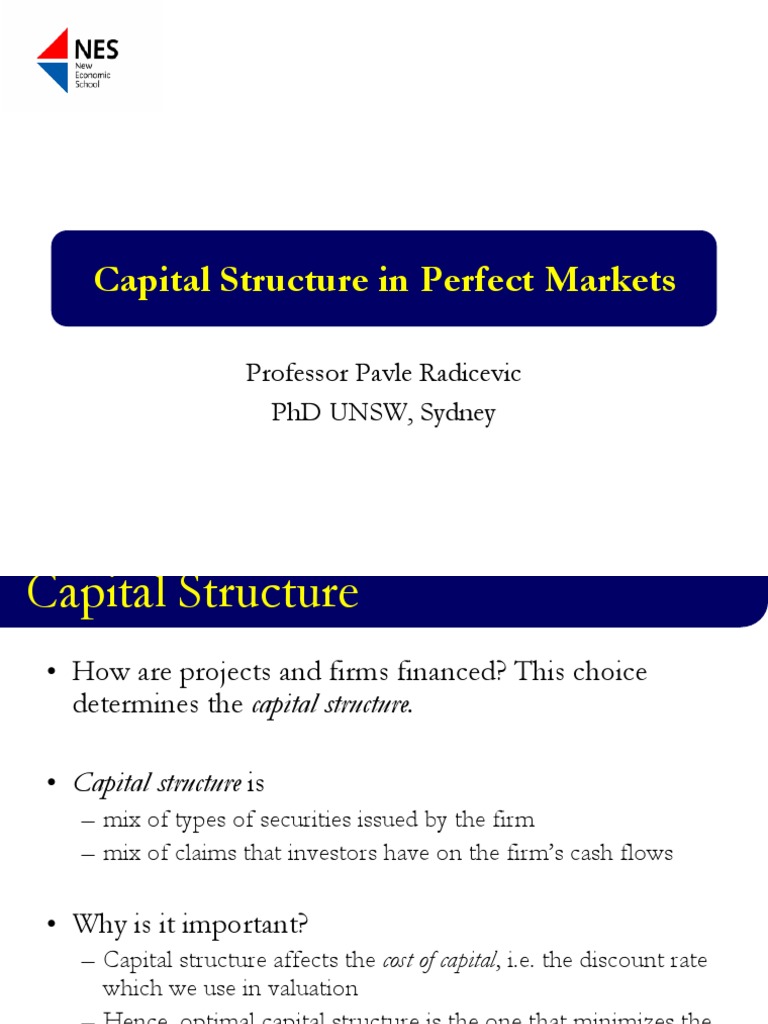 Week 5 Lecture | PDF | Capital Structure | Cost Of Capital Week 5 Lecture | PDF | Capital Structure | Cost Of Capital
