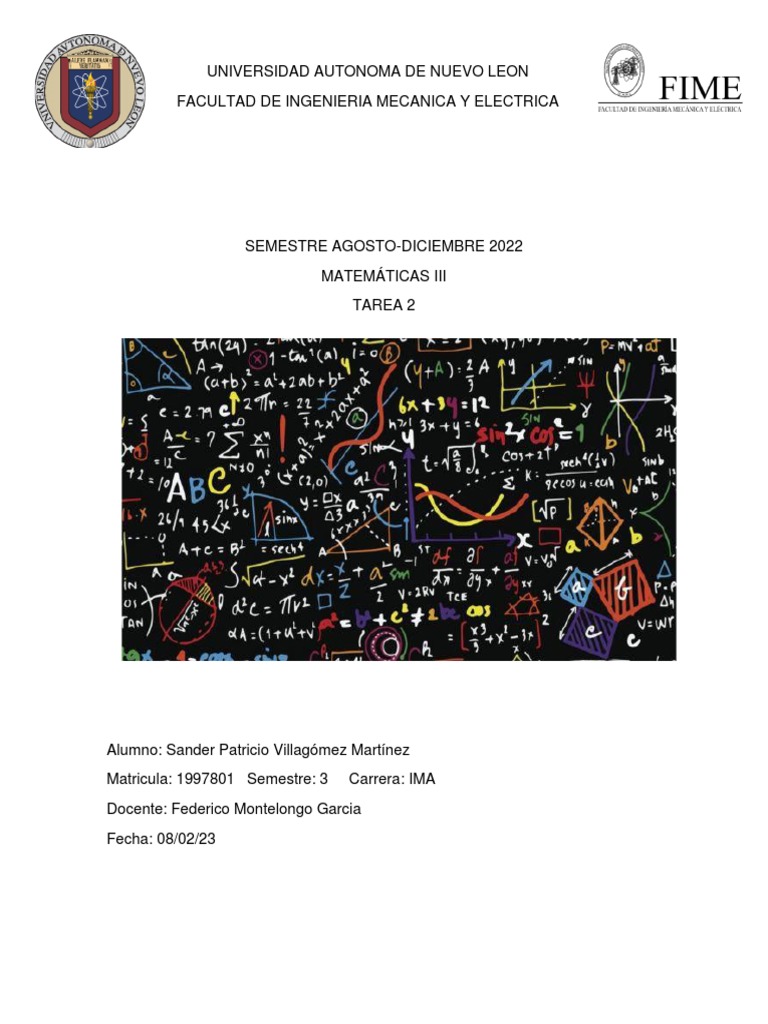 Matiii 1997801 Tarea2 | PDF