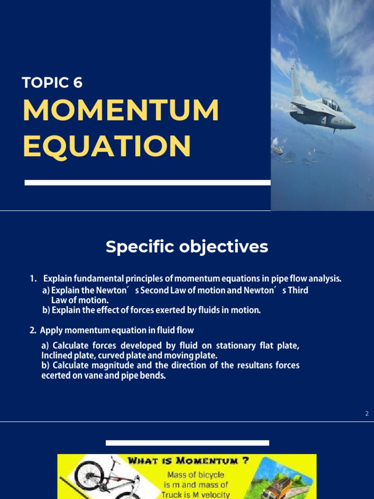 Momentum Equations in Fluid Flow | PDF | Newton's Laws Of Motion ...