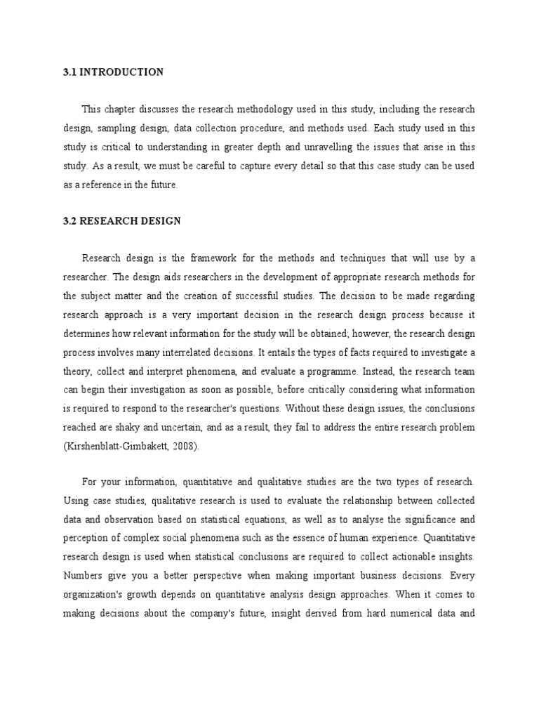 Understanding the Research Methodology: A Case Study on the Factors ...