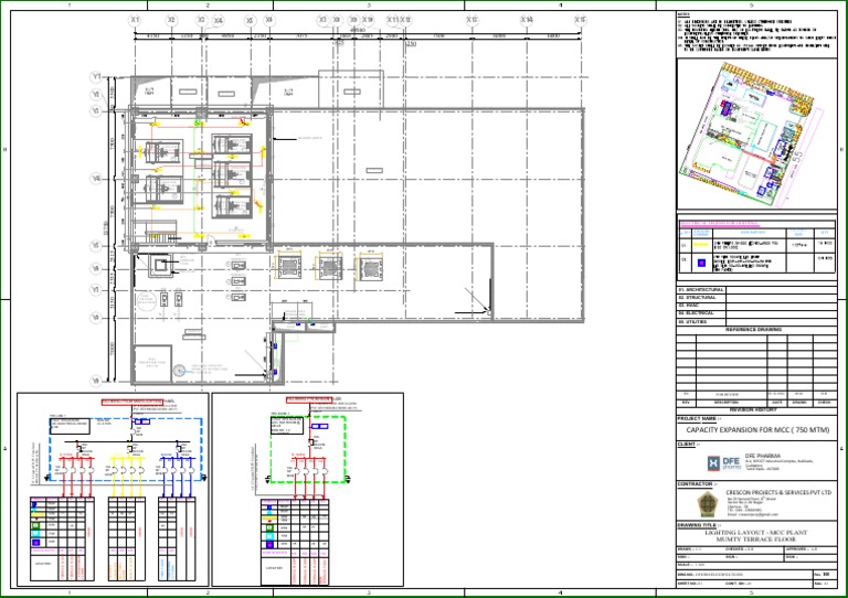 DFE-B01-ELE-DWG-LTG-006 - LIGHTING LAYOUT - MCC PLANT MUMTY FLOOR (RCP ...