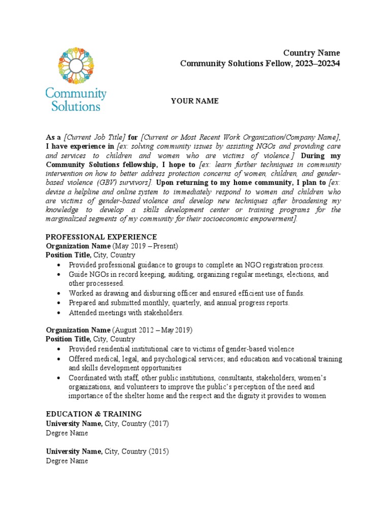 2023 CV Example | PDF