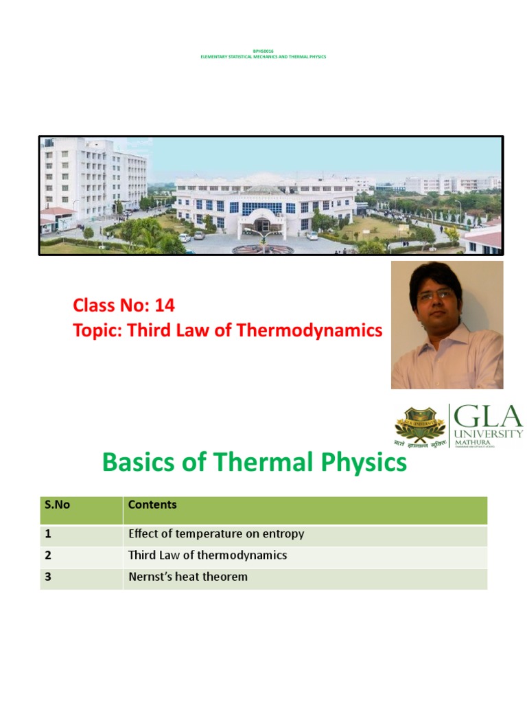 Third Law of Thermodynamics Explained | PDF | Philosophy | History