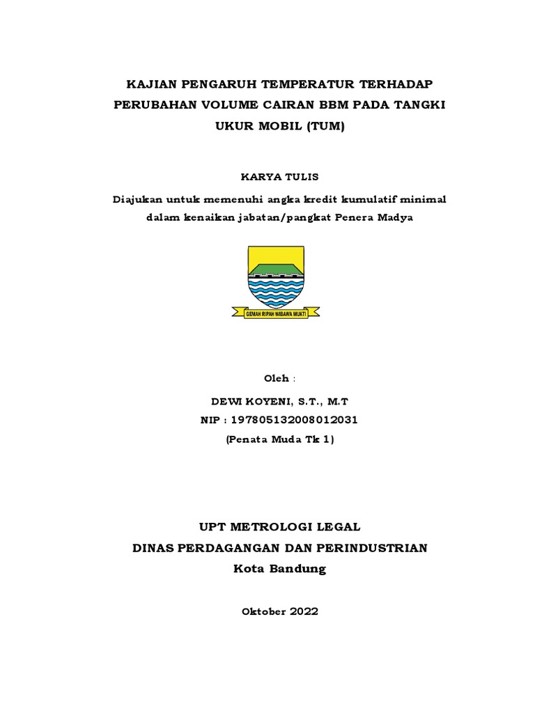 Menghitung Selisih Volume BBM TUM | PDF | Teknologi & Rekayasa
