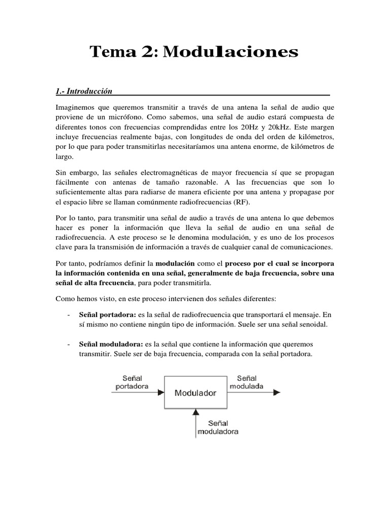 UT 2 - Modulaciones | PDF