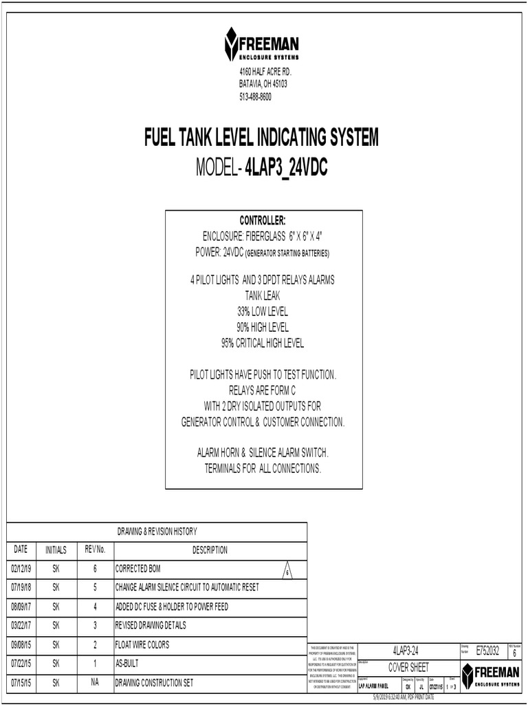 4lap3 - 24V - Fuel TK LVL Alarm-R6 | PDF | Switch | Relay