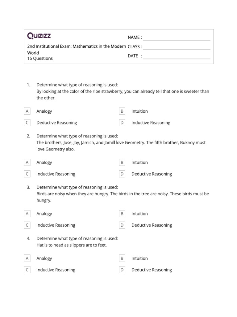Types Of Reasoning Pdf