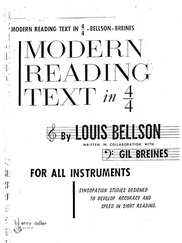 Modern Reading Text in 4-4 | PDF