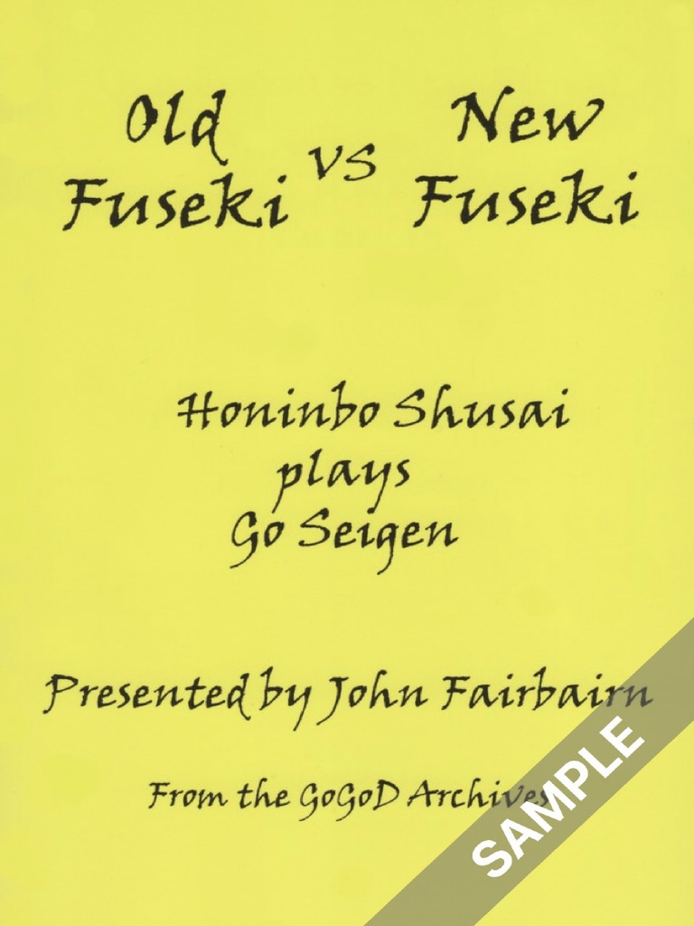 Old Fuseki vs. New Fuseki | PDF | Traditional Board Games | Abstract Strategy Games