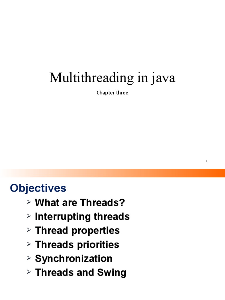 Advanced Java Cha 1 | PDF | Thread (Computing) | Programming Paradigms