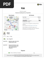 Ola Cab Invoice Template | PDF | Invoice | Payments