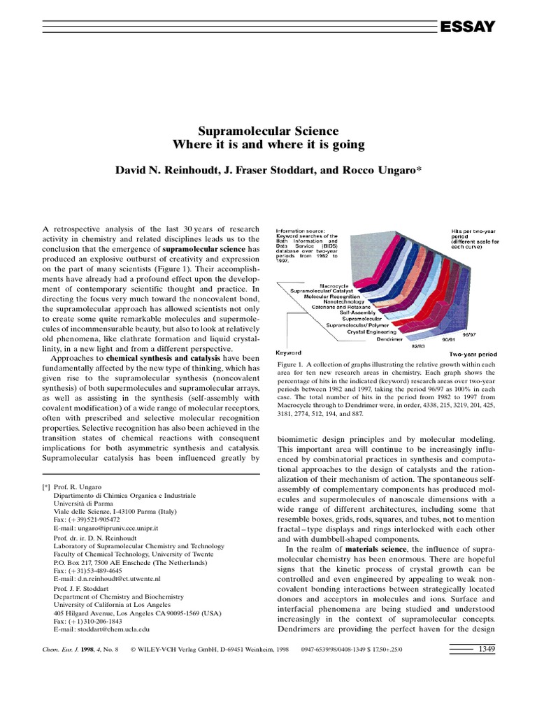 Chap 1-Introduction Publication Chimie Supramoléculaire | PDF ...