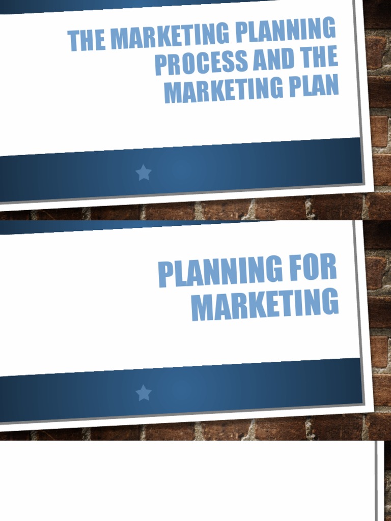 The Marketing Planning Process and The Marketing Plan | PDF | Marketing ...