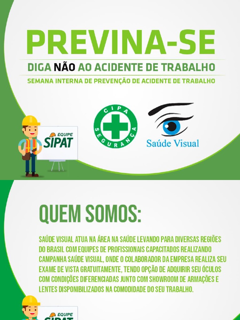 Apresentação Ajustada (Completa) - SIPAT | PDF