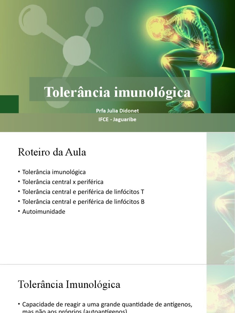 Aula 10 - Tolerância e Autoimunidade | PDF | Célula T | Autoimunidade