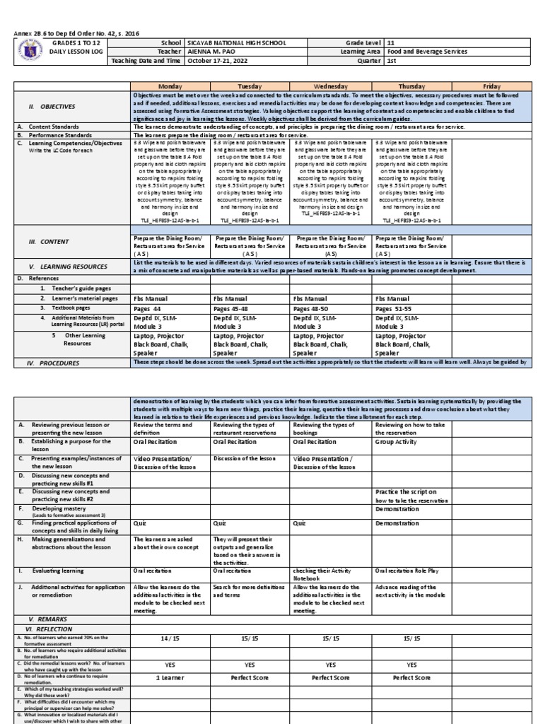 2022-DLL - Week 3 Fbs | PDF | Educational Assessment | Learning