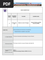 DRR Module 1 Detailed Lesson Plan | PDF | Hazards | Natural Disasters