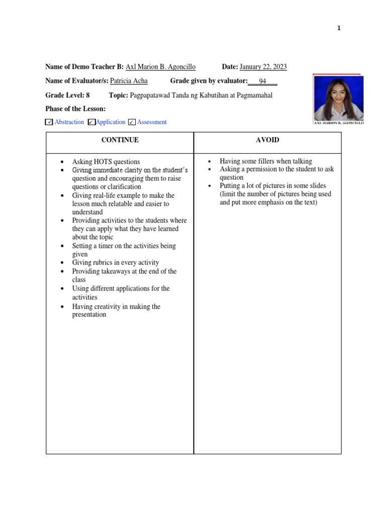 Abstraction Application Assessment | PDF