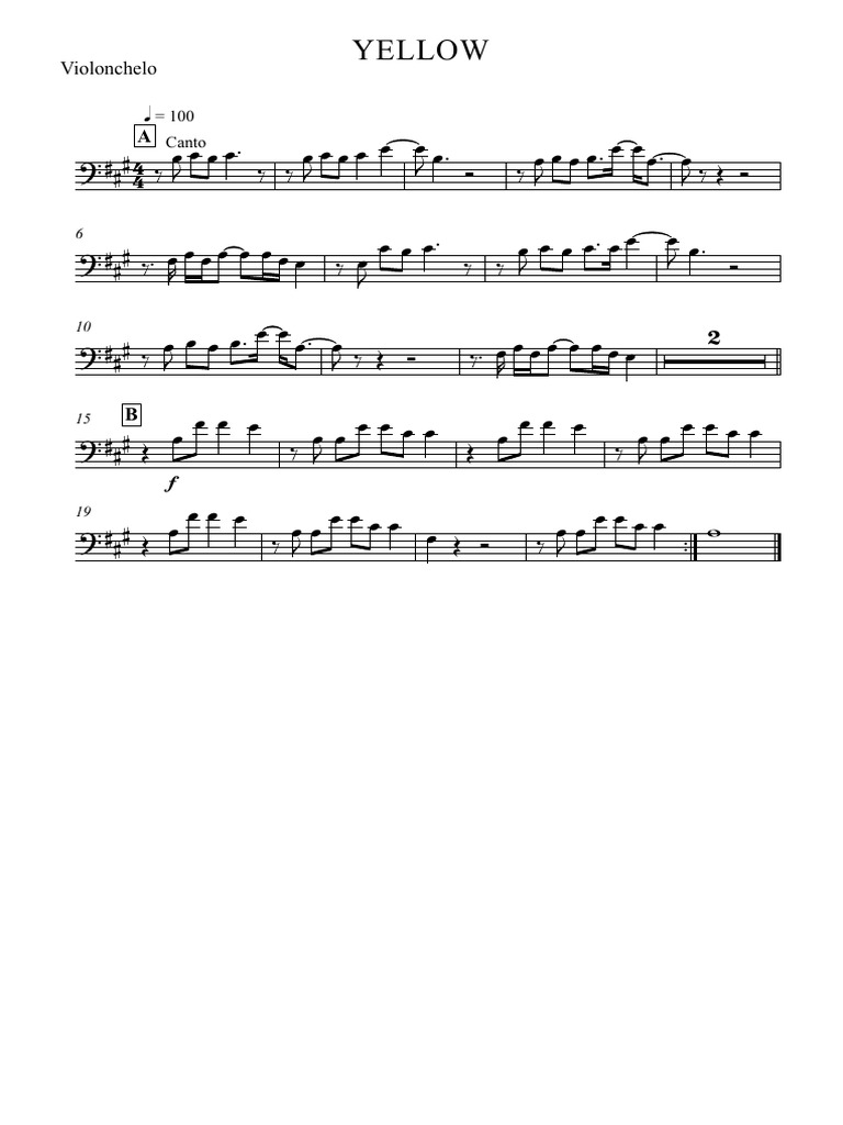 YELLOW CHELO - Violonchelo | PDF