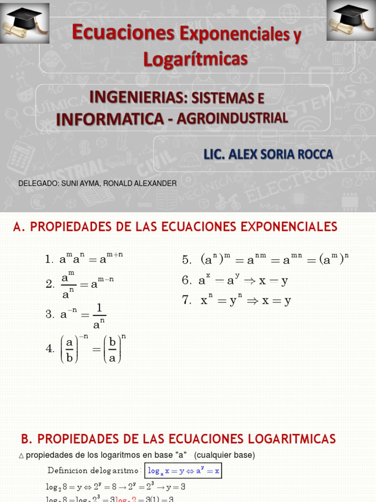 Ecuaciones Exponenciales y Logaritmicas | PDF | Logaritmo | Ajedrez