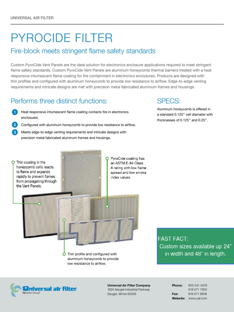 UAF Pyrocide Product Sheet | PDF