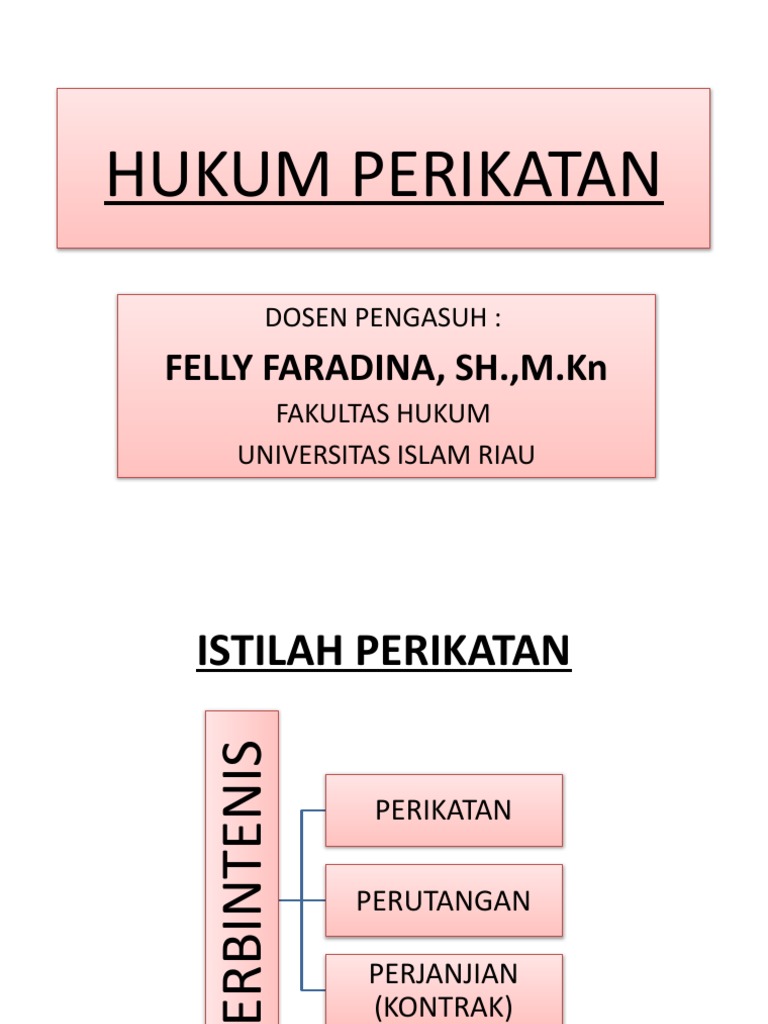Hukum Perikatan | PDF