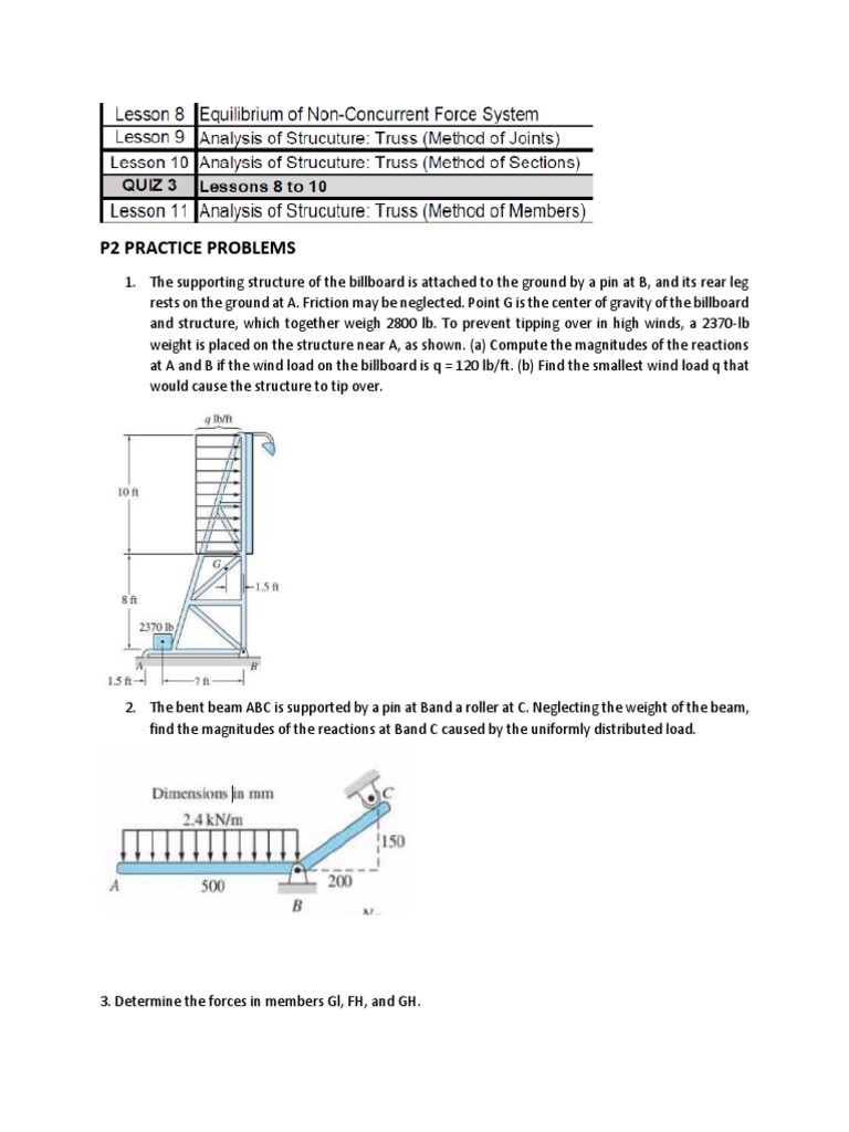 P2 Practice Problems | PDF