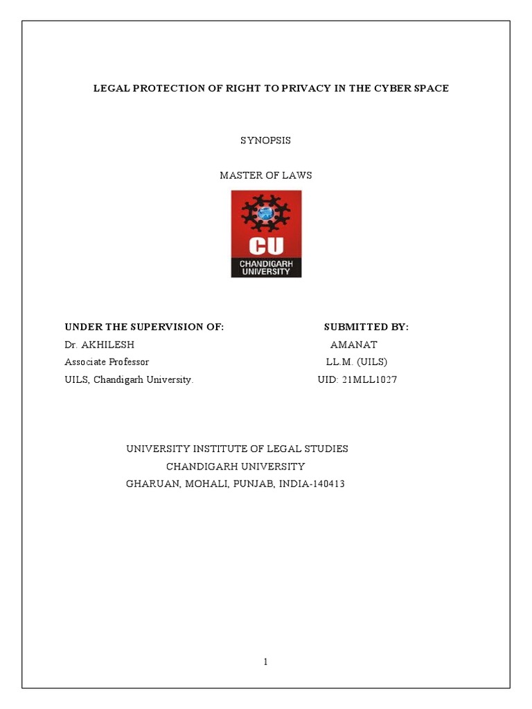 Right To Privacy.... | PDF | Privacy | Right To Privacy