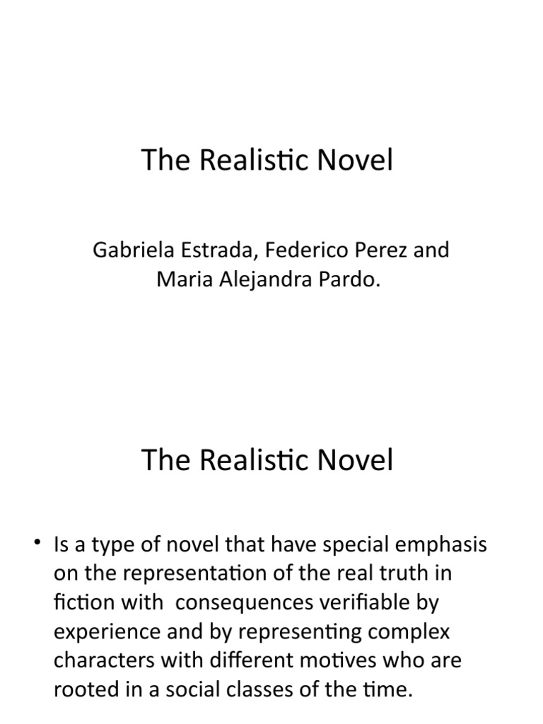 The Realistic Novel | PDF | Robinson Crusoe | Daniel Defoe