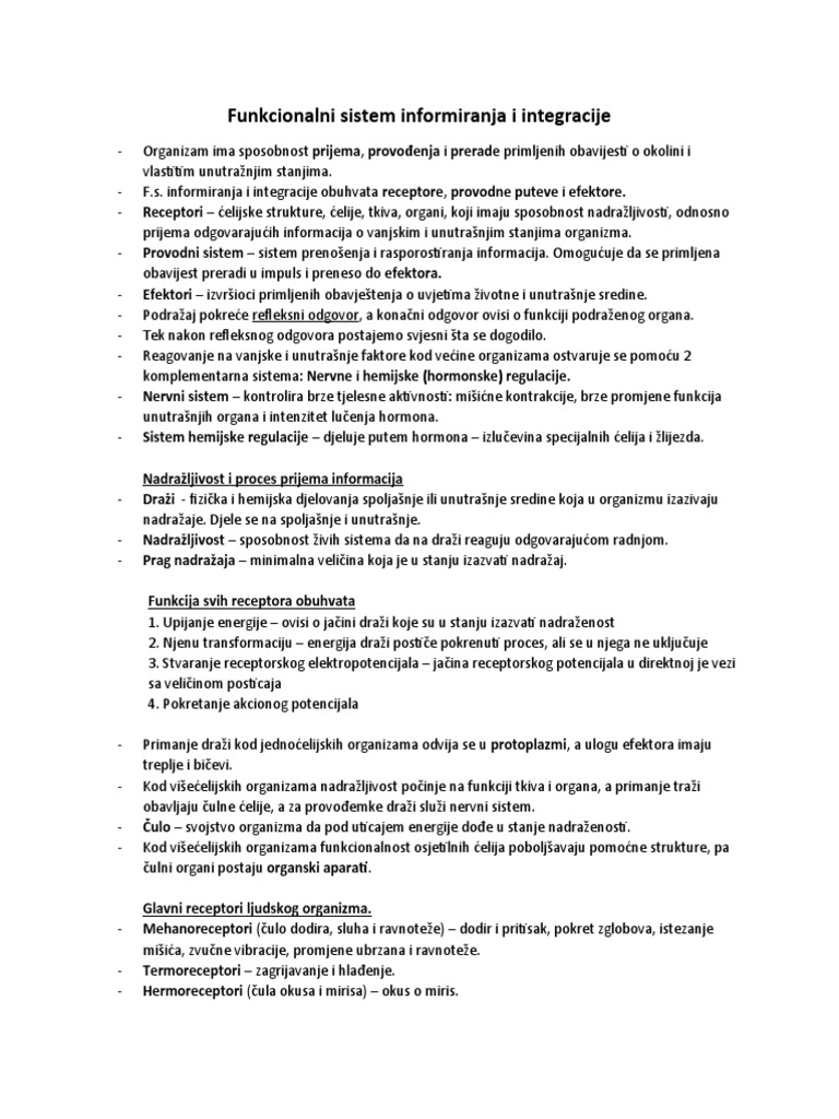 Funkcionalni Sistem Informiranja I Integracije | PDF