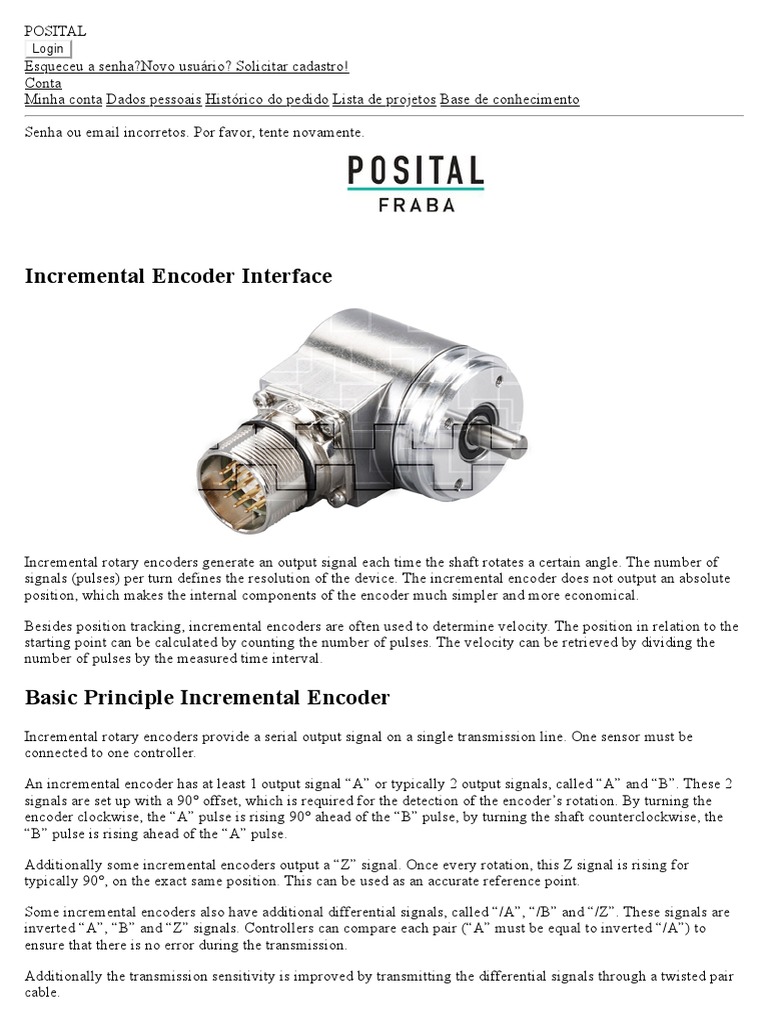 0 - Incremental Encoder Signals - HTL (Push-Pull) or TTL (RS422) | PDF | Logic Gate | Electronic ...
