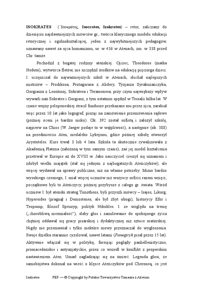 Isokrates | PDF