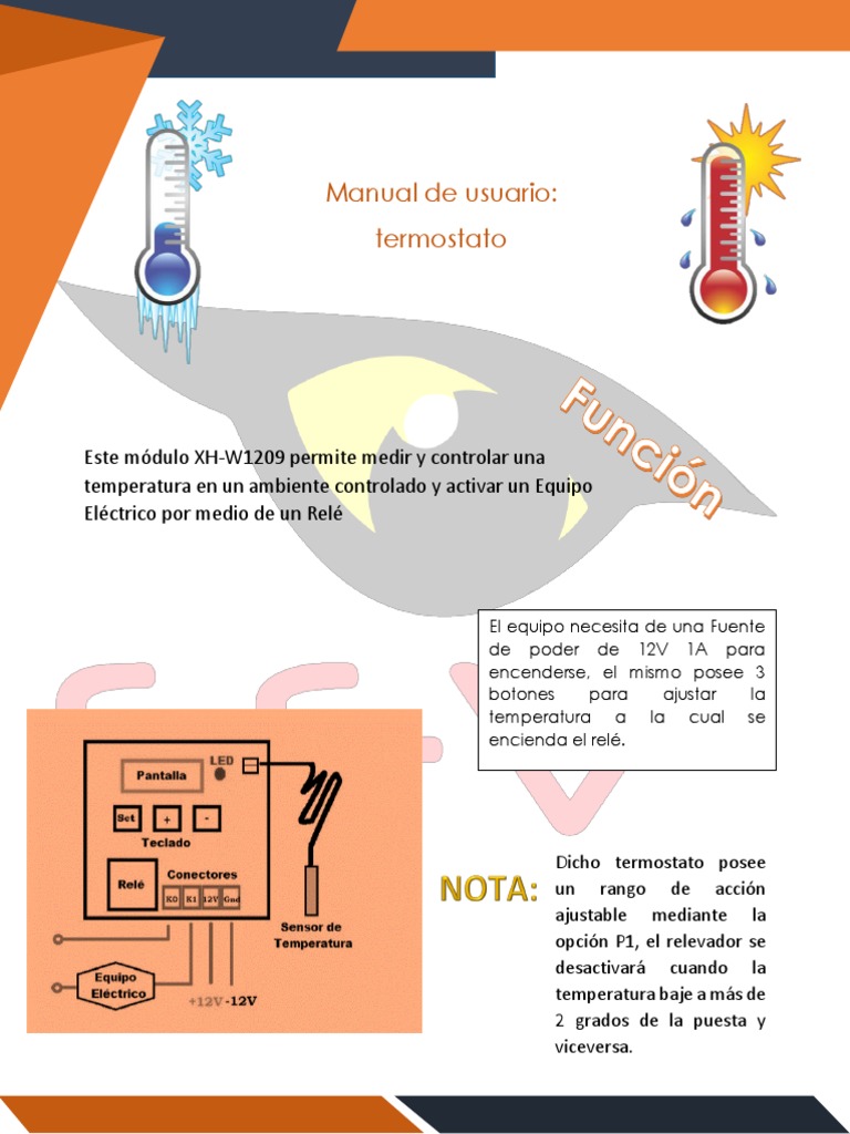 Manual Termostado PDF | PDF | Termostato | Temperatura