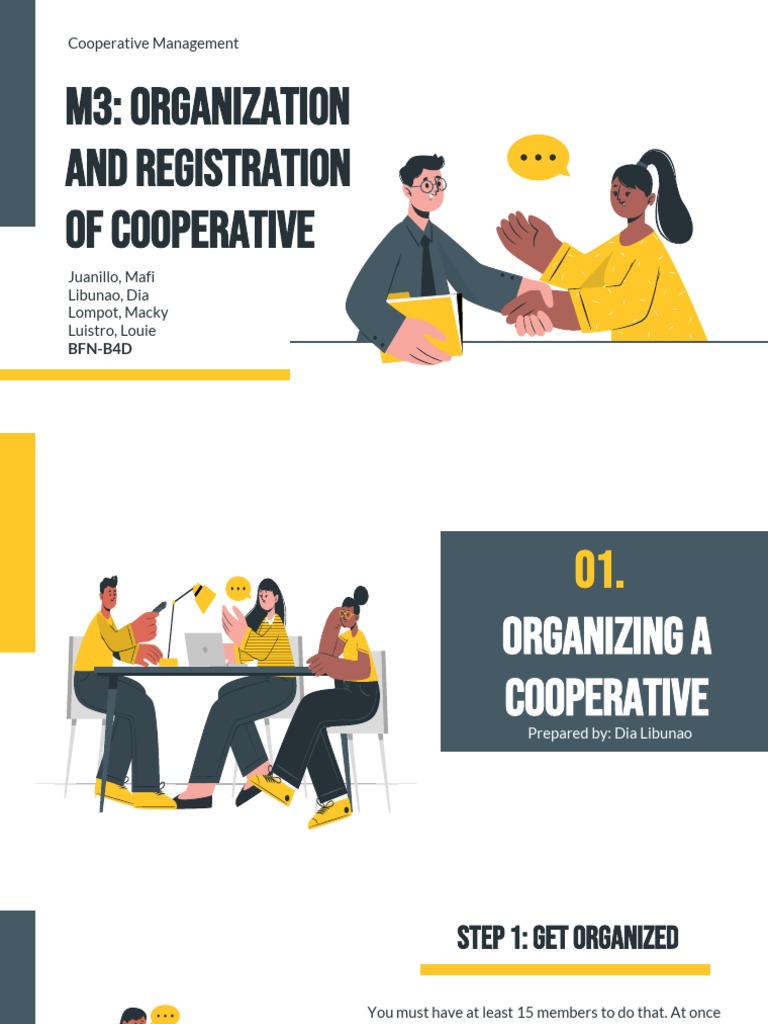 Module 3 Organization and Registration of Cooperatives | PDF ...