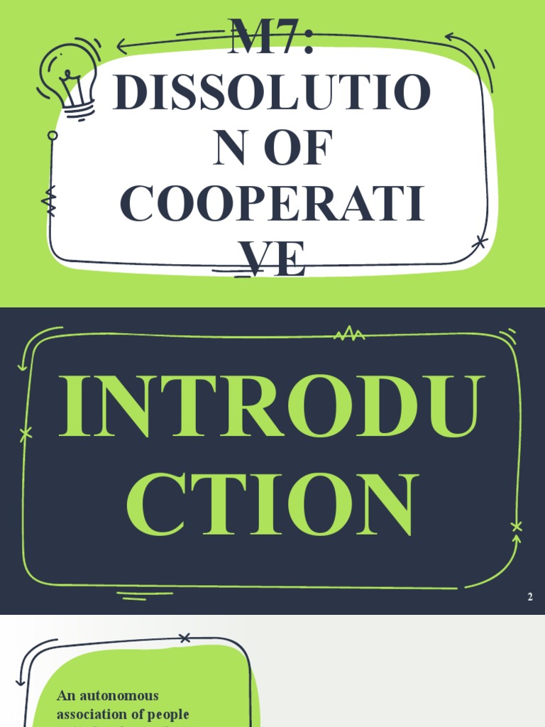 Module 7 Dissolution of Cooperatives | PDF