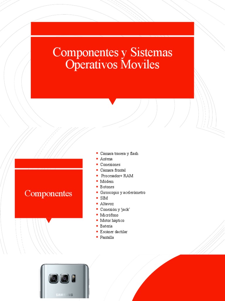 Equipo Móvil, Sus Componentes y Sistemas Operativos | PDF | Smartphone ...
