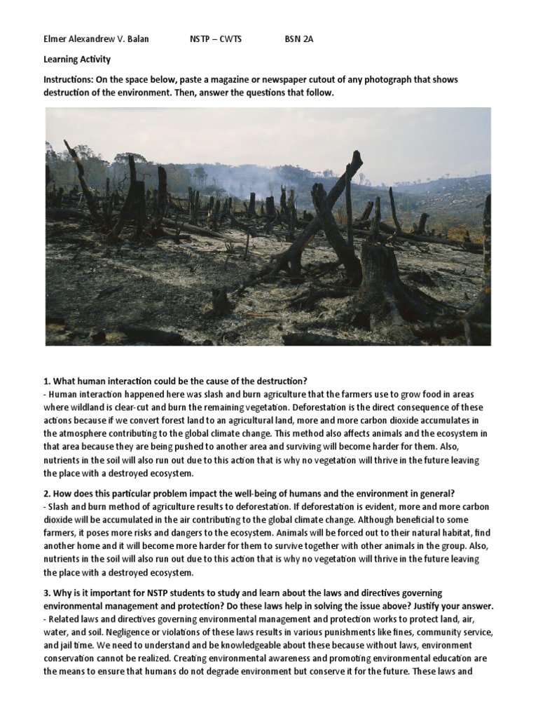 The Environmental Impacts of Slash and Burn Agriculture | PDF ...