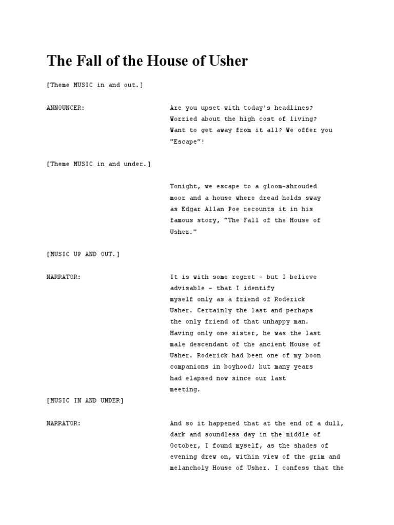 The Fall of The House of Usher | PDF