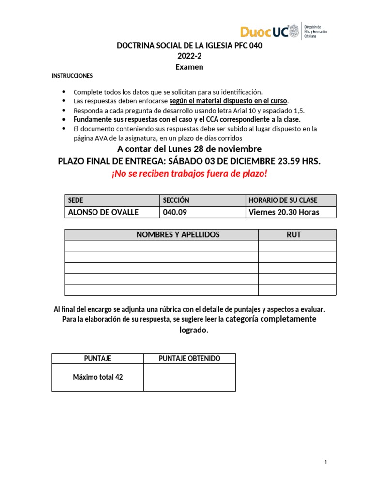 15 Examen 040-09 Pao Viernes - Tagged | PDF