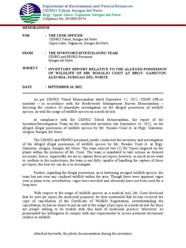 09.16.2022 Inventory Report Cusit | PDF