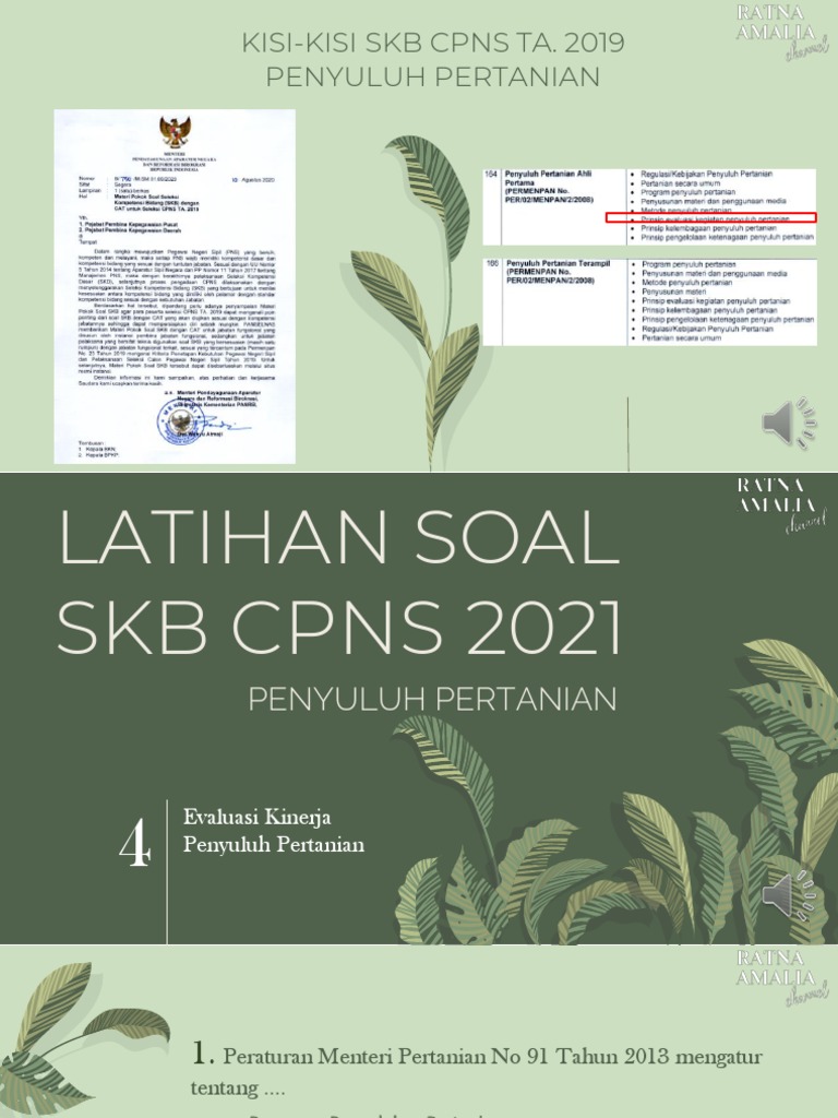 Latihan Soal 4 - SKB PP | PDF