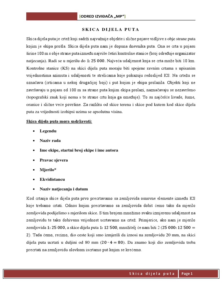 4 Skica Dijela Puta | PDF