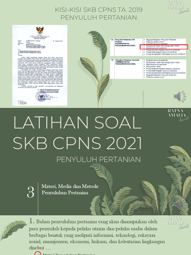 Latihan Soal 3 - SKB PP | PDF