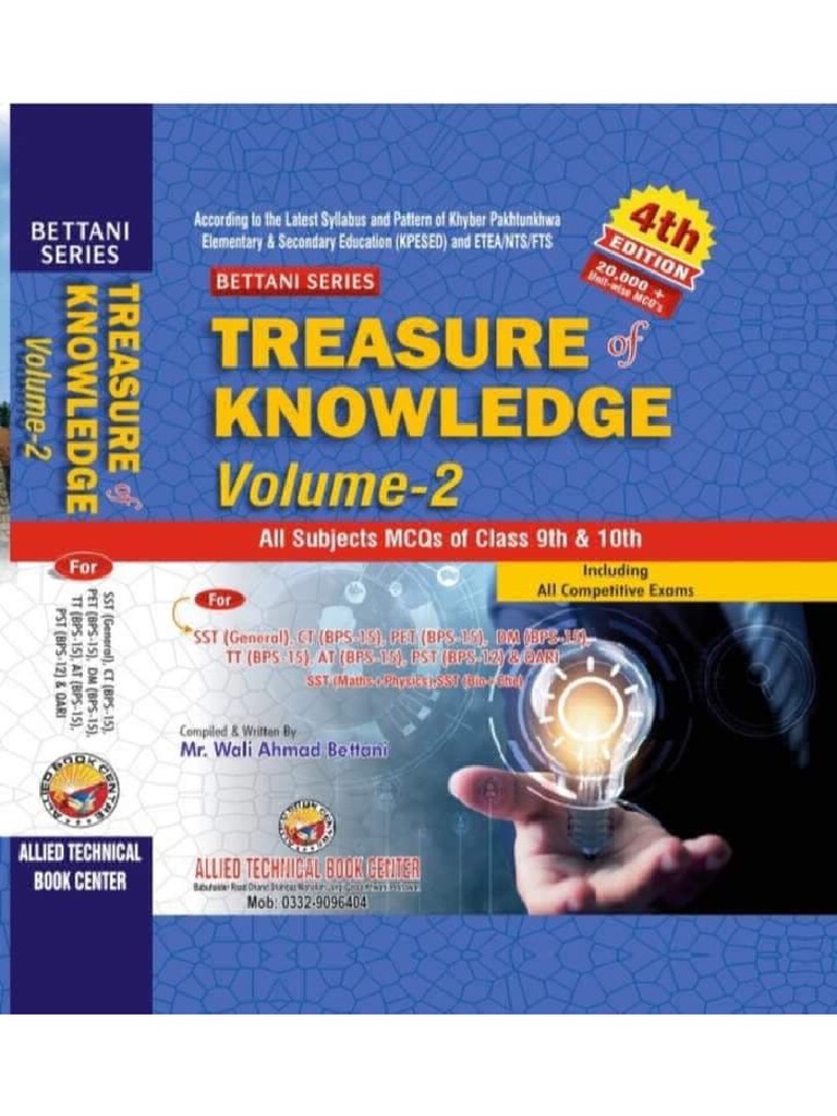 Treature of Knowledge, 4th Edition Volume 2 Mathematics Portion 9th ...